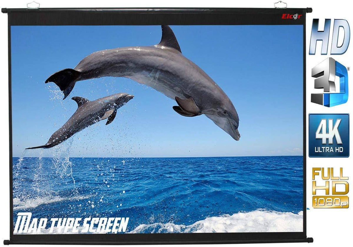 Elcor Map type 119 Inches Projector Screen 5 X 9 Ft – Plush Technologies