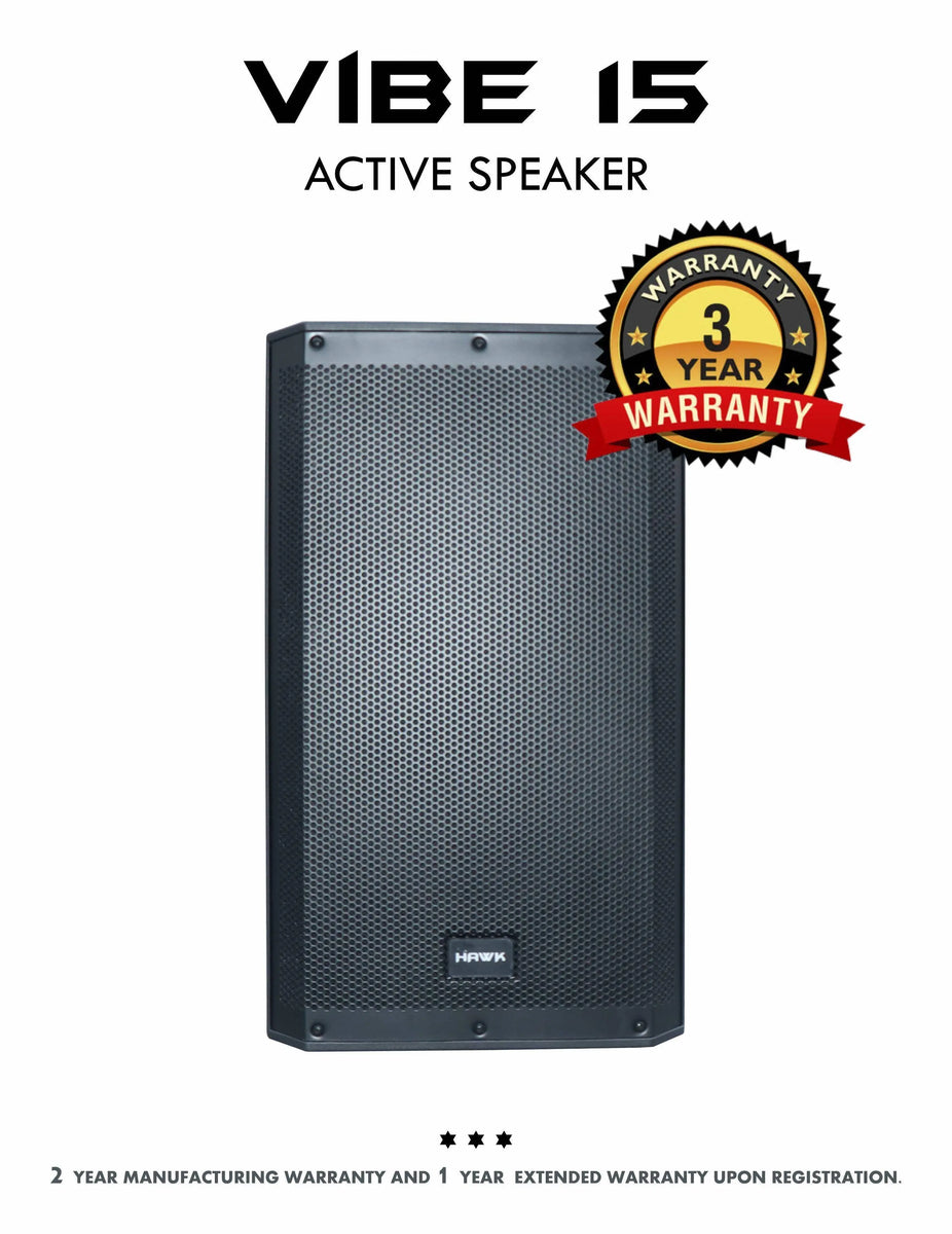 Hawk VIBE 15 2000 Watts 15 inches Active Speaker – Plush Technologies