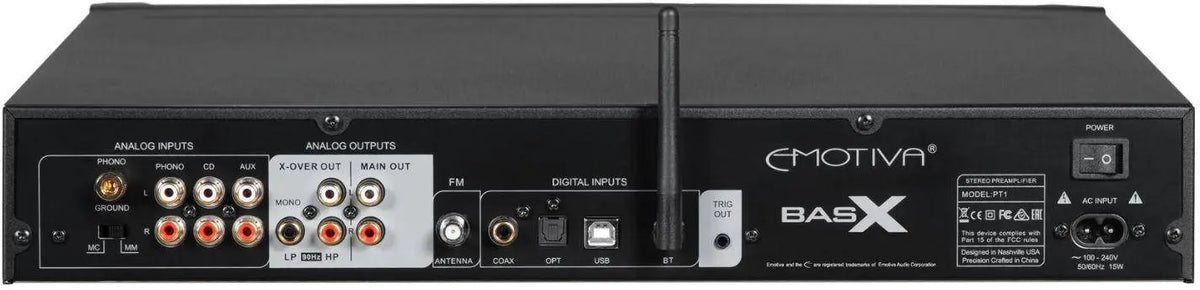 Emotiva BasX PT1 - Stereo Preamplifier/DAC/Tuner – Plush Technologies