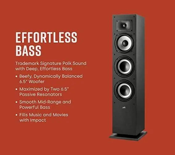 Polk Audio Monitor Xt60 Floorstanding Speaker With Hi-res Audio (pairs ...